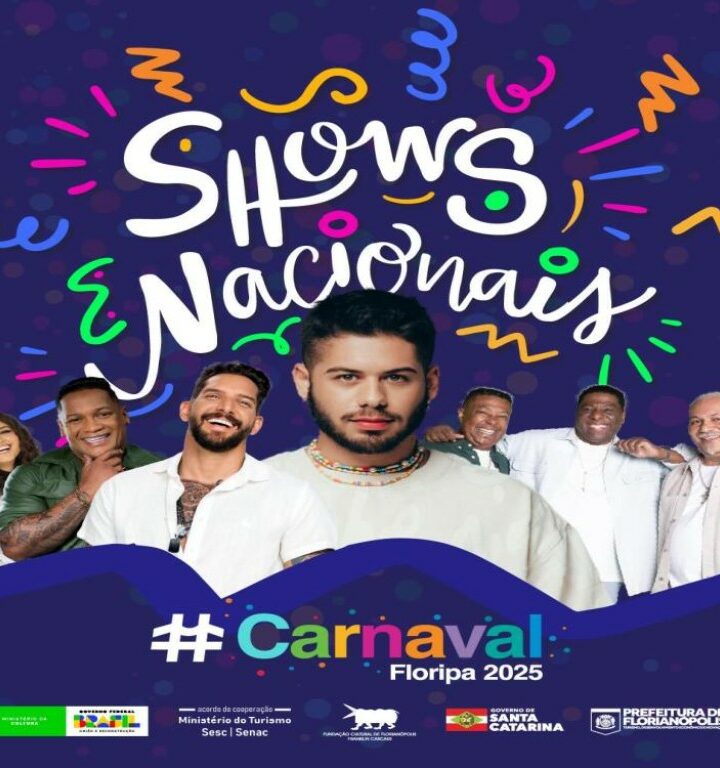 Carnaval 2025: Floripa recebe shows nacionais gratuitos
